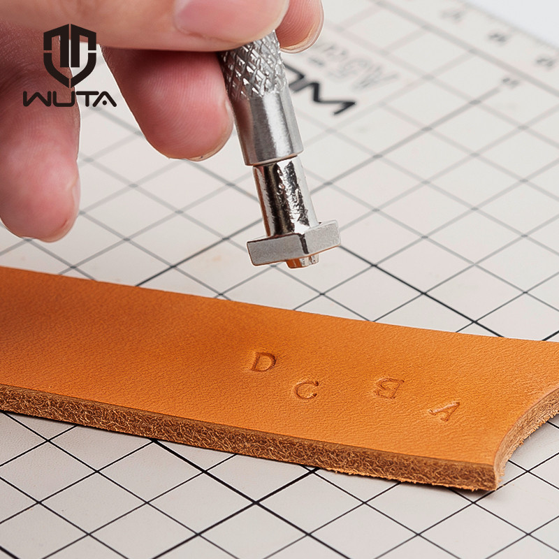WUTA Leather Alphabet Stamps Punch Capital Letters & Number Stamping ...