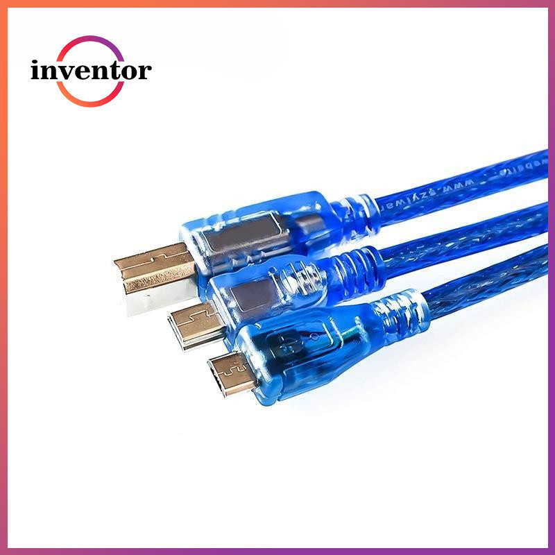 30CM Micro Mini Square USB Data Cable Printer Power Cord For Arduino ...