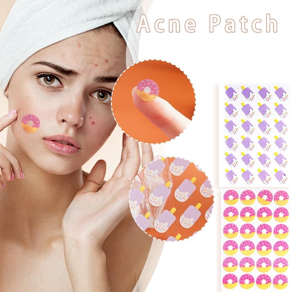 Sheet Acne Patch Colorful Cute Cake Doughnut Covering Acne Skincare Pe ...