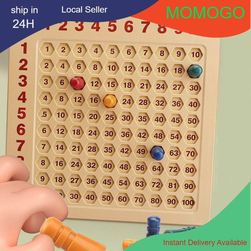 Montessori Children Counting Toy 99 multiplication board game Learning ...