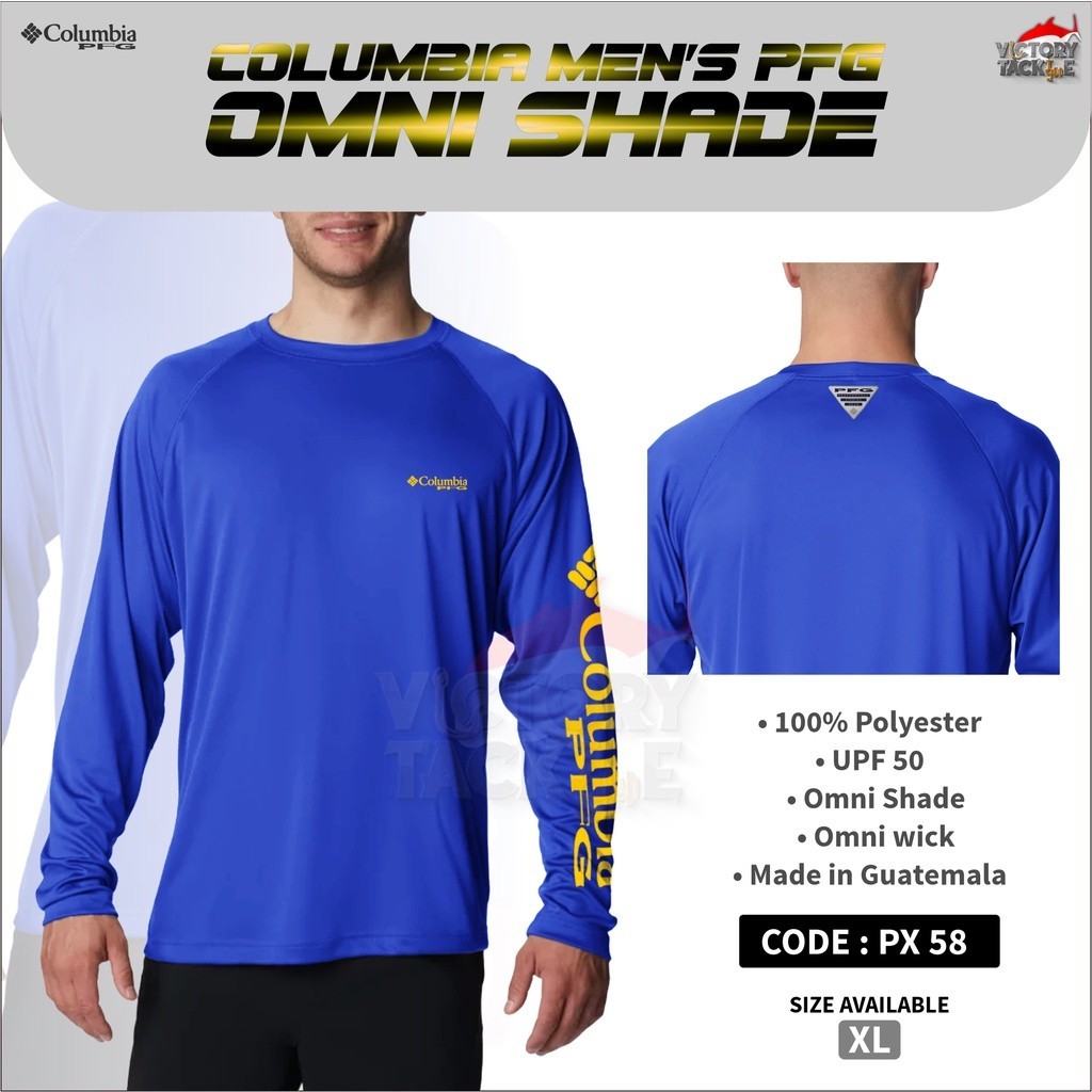 Baju Pancing / Baju Columbia Men's PFG Terminal Tackle Long Sleeve ...