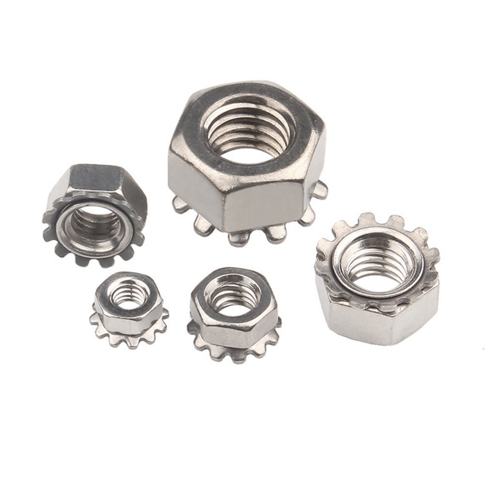 Keps K Lock Nuts K-Type Nut Free Rolling Spinning Washer Toothed Nut ...