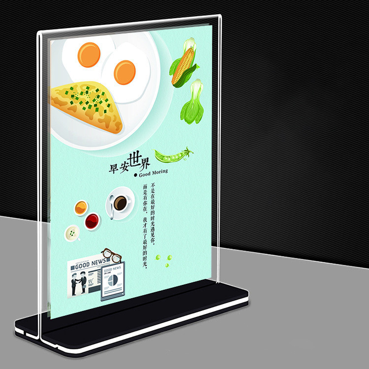 Mica Menu Shelf A4, A5, A6, QR Code Tabletop mica Board, Tabletop mica ...