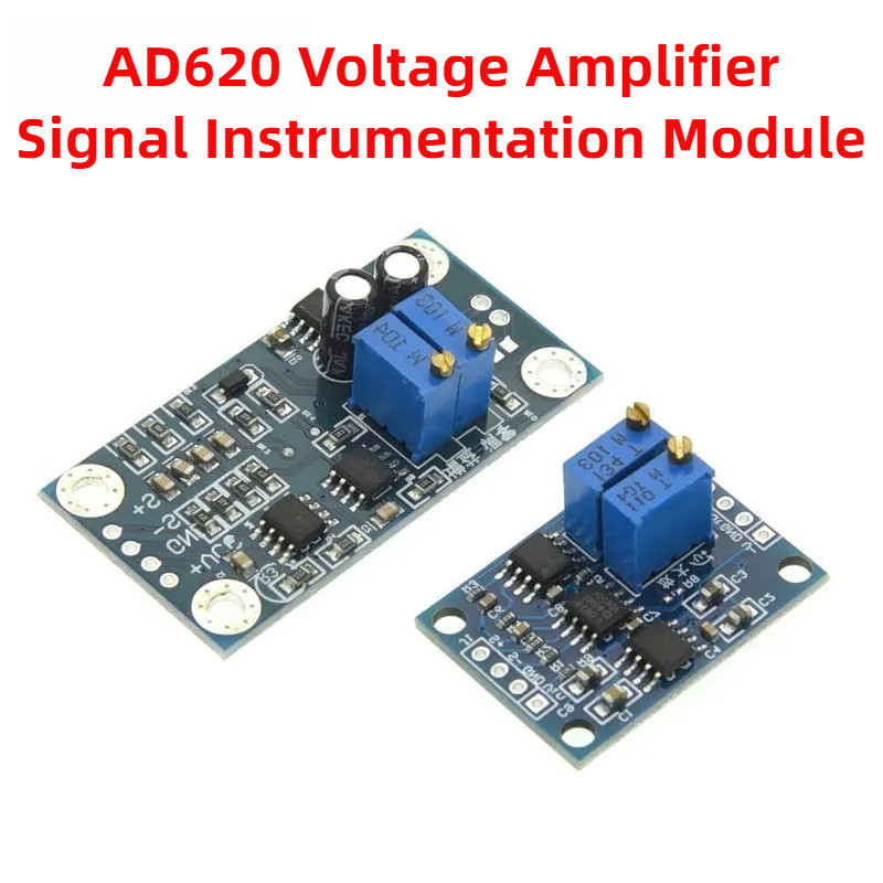 (2pcs) AD620 Microvolt MV Voltage Amplifier Signal Instrumentation ...