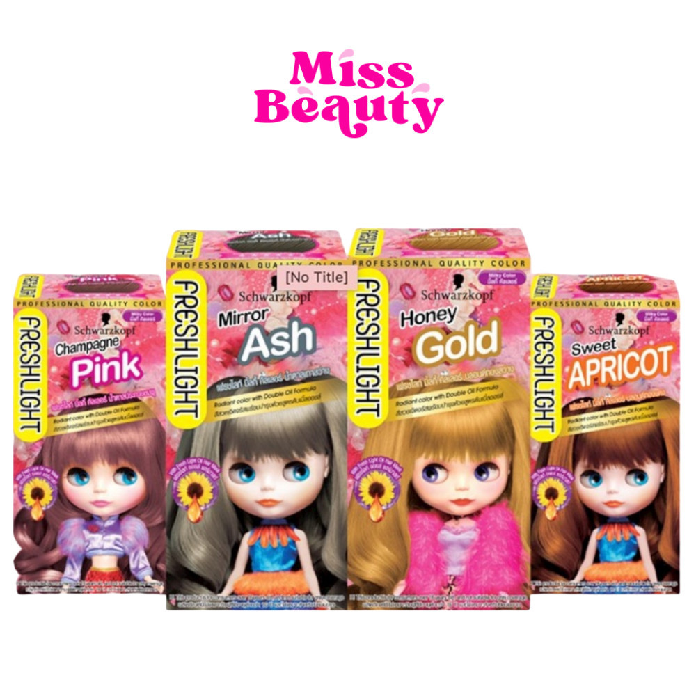 (Cream Type Pink Box) Schwarzkopf Freshlight Milky Color Fresh Light ...