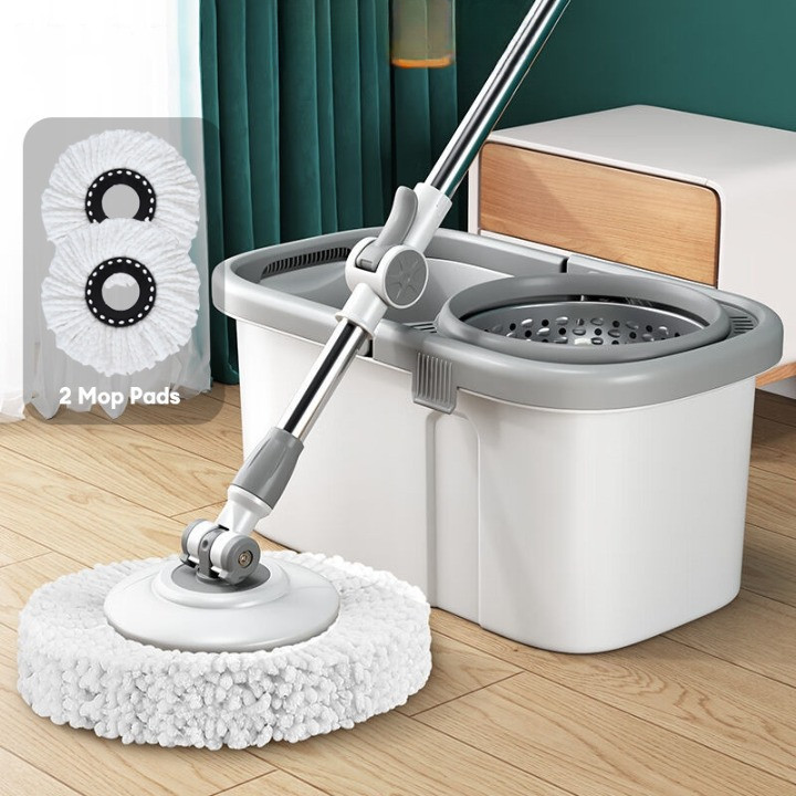 Spin Mop 360 Rotating Spin Mop With Bucket Magic Floor Cleaning Mop ...