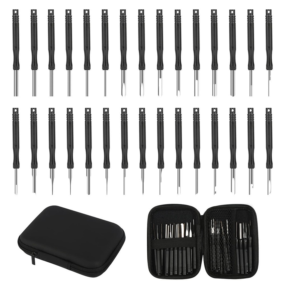 Ready stock 30PS Car Cable Plug Removal Tool Pin Extractor Repair ...