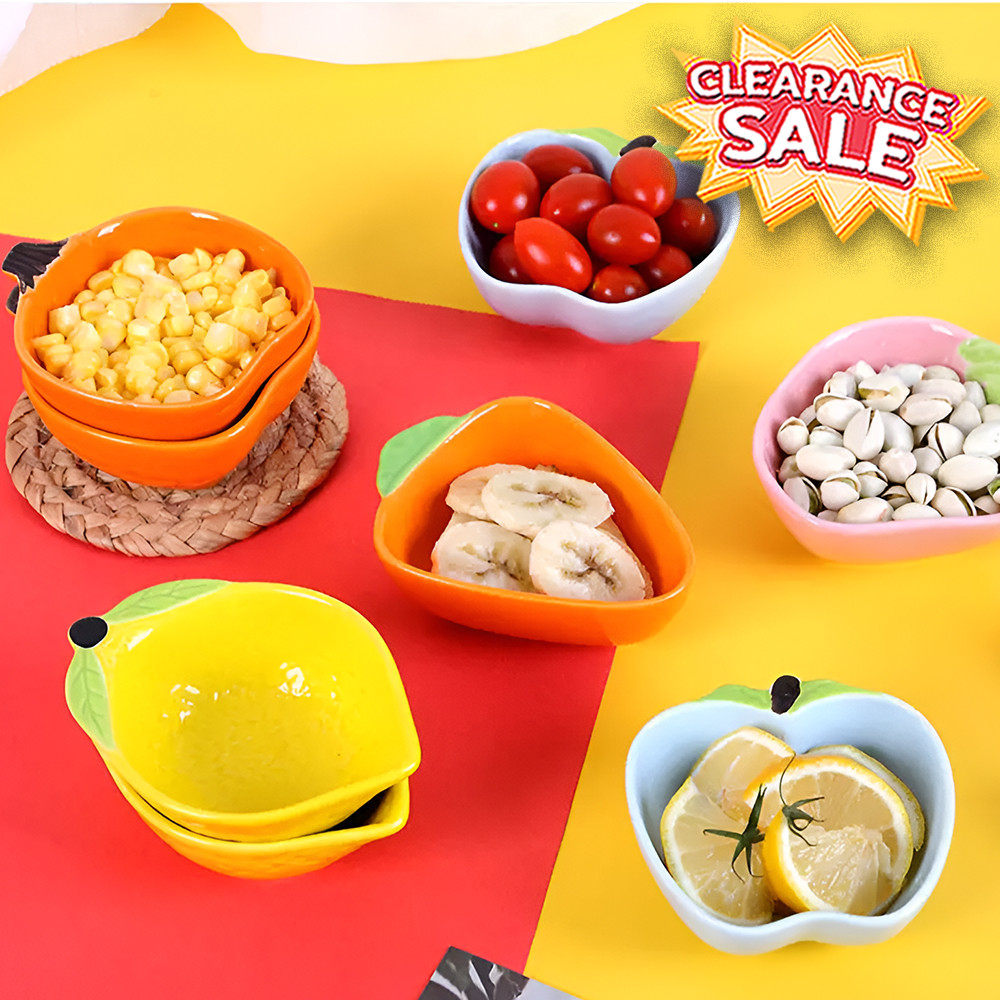 Celina Living Ceramic Fruit Shape Sauce Bowl Kitchen Salad Plates 1pc ...