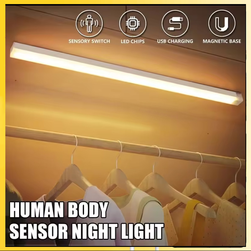 Human Body Sensor Light PIR Motion Sensor LED Under Cabinet Lamp ...