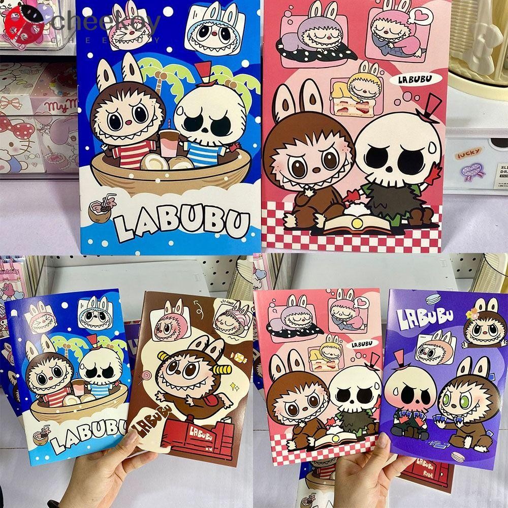 CHEEKOY Labubu Exercise Book, A5 Labubu Office Notebook Labubu Student ...