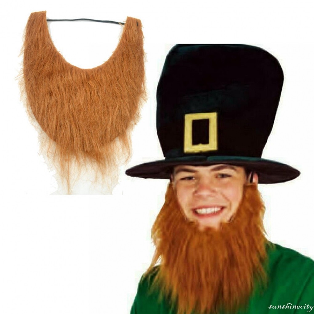 SSC-Brown Fake Large Long Mustache Beard Simulation Men Stage Shows ...