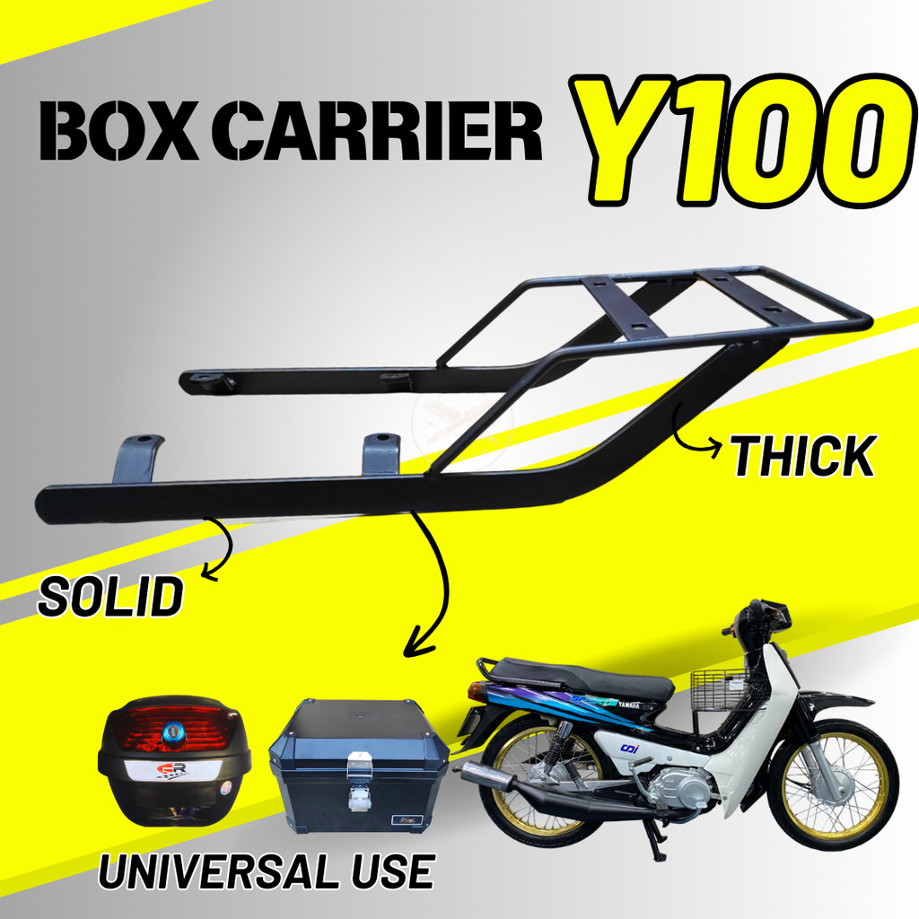 Y100 FRIST MODEL REAR BOX MONORACK BOX CARRIER KAKI TABAK HEAVY DUTY PVC KOTAK BESI BELAKANG ...