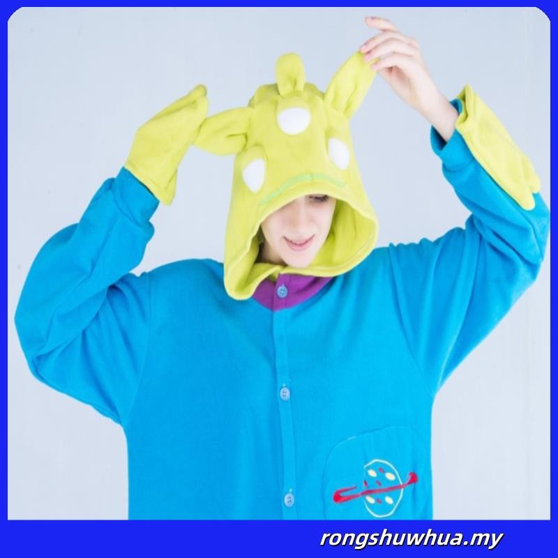 Toy Story Three-Eyed Boy Alien Kigurumi Onesie Couple Adult Unisex ...