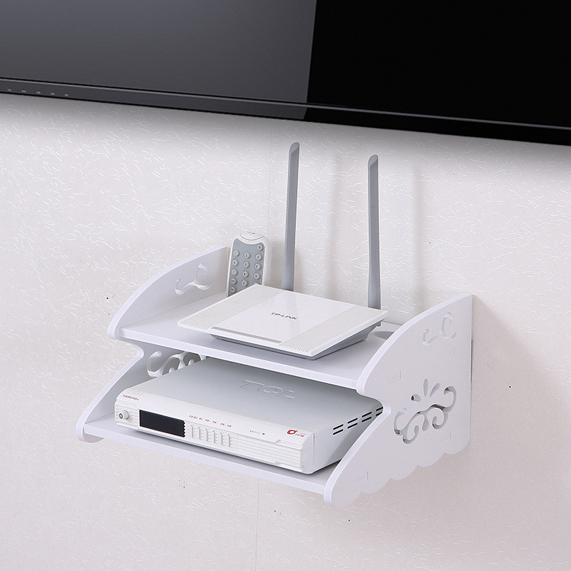 Wifi Router Rack TV-BOX Shelf Wall Modem Holder Wifi Modem Rak Wifi ...
