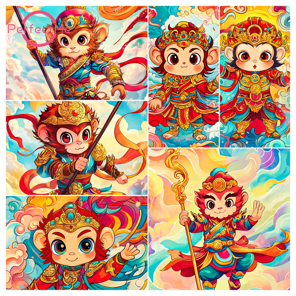 PM 】Cartoon Black Myth Wukong DIY Stone Painting Diamond PaintingHome ...