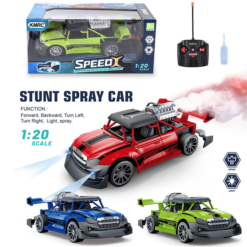 Wireless Remote Control Car 1:20High-Speed Racing Car Water Spray ...
