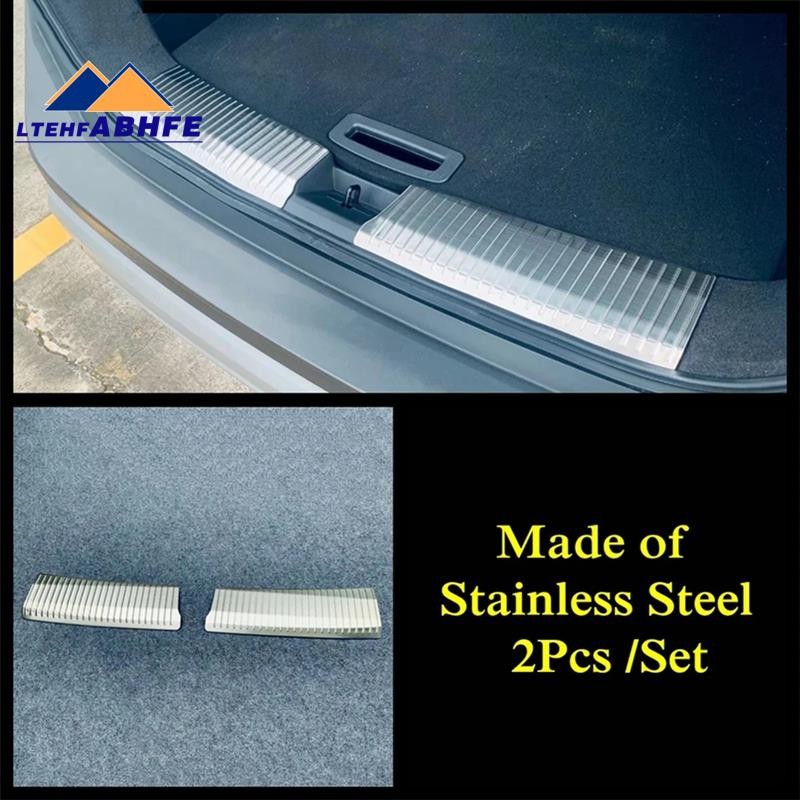 Car Rear Bumper Door Sill Trunk Guard Protector Panel Trim for X Trail ...