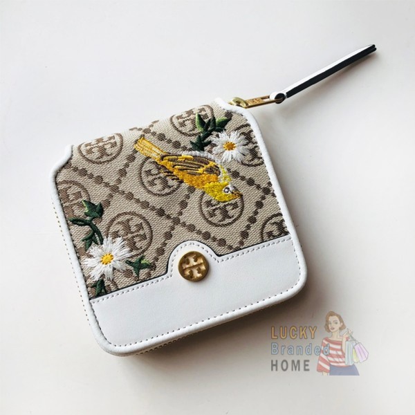 Tor Monogram Jacquard Embroidered Bifold Wallet Wallet | Shopee Malaysia