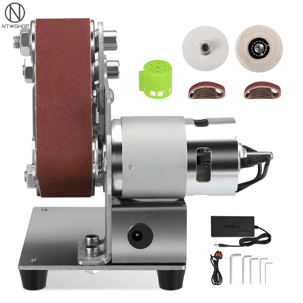 NTW Electric Mini Belt Sander, Electric Belt Sanding Machine Mini Bench ...