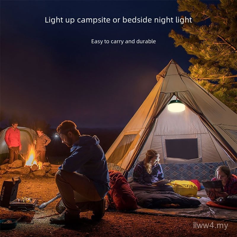 Lampu perkhemahan tenaga solar rentetan lampu simpanan luar khemah ...