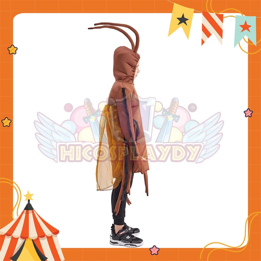 hiCosplayDy Kids Adult Cockroach Fancy Funny Footy Stage Halloween ...