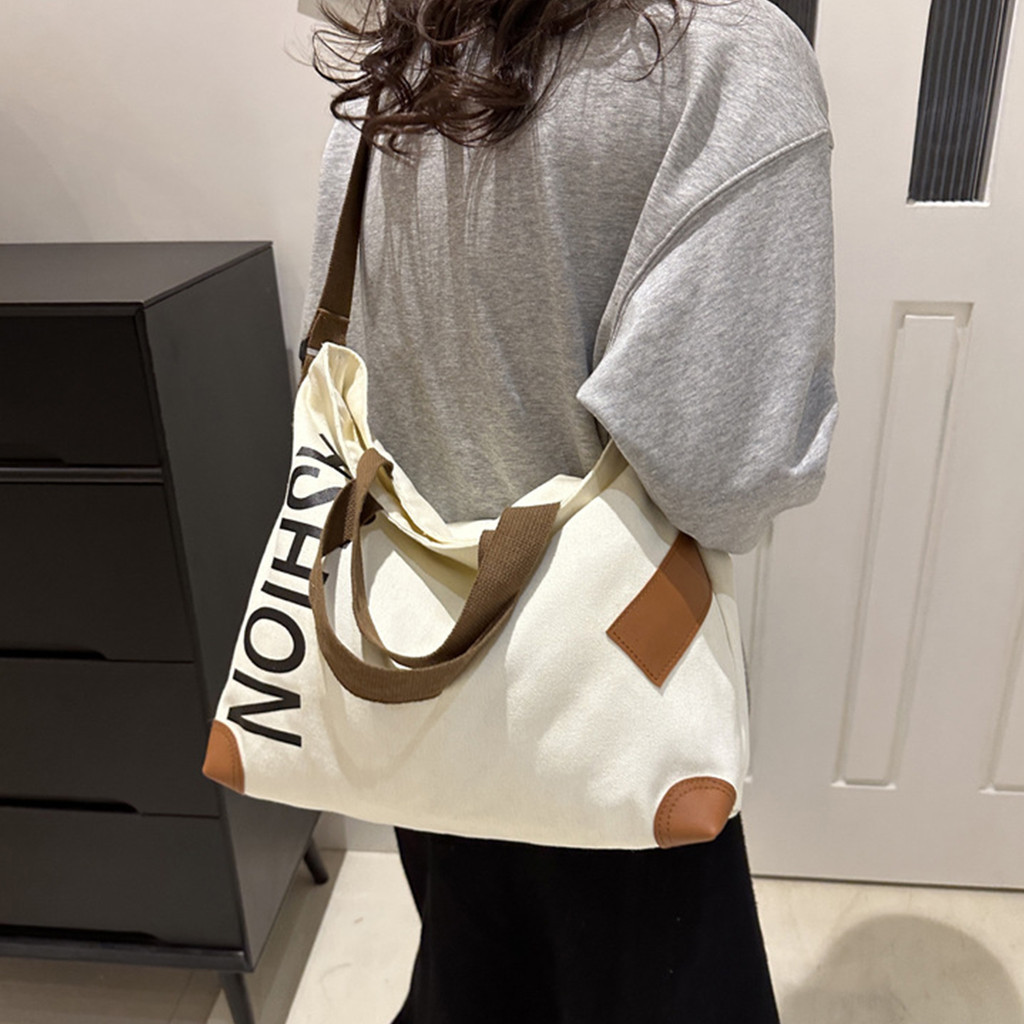 BBD Women's Large Fashion Canvas Tote Sling Bag With Two Strap BG1028 ...