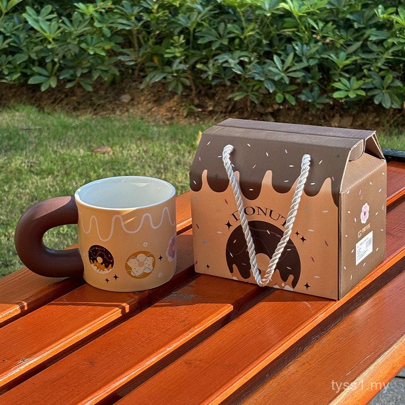 Donut tembikar pinggan mangkuk pinggan mangkuk hadiah susu kopi ...