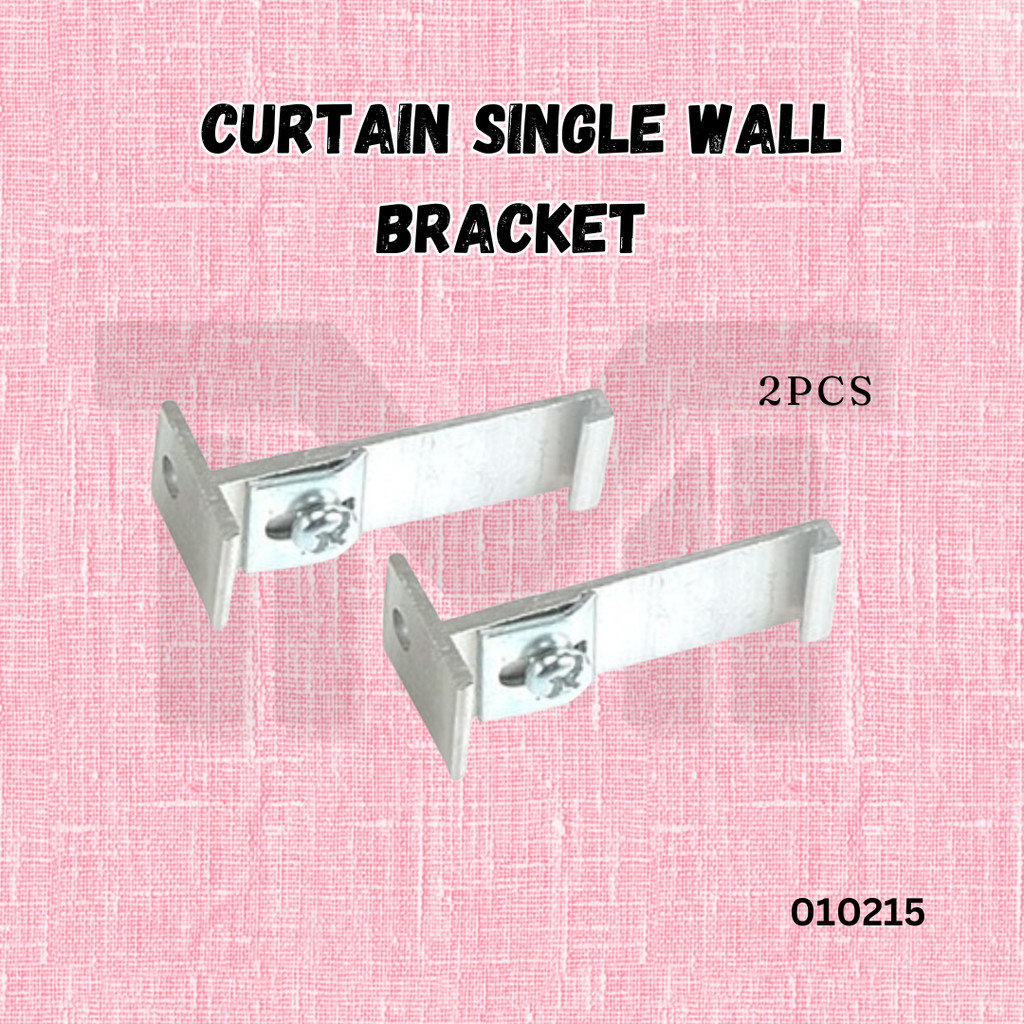 Curtain Single Wall Bracket (2pcs/packaging) | Shopee Malaysia