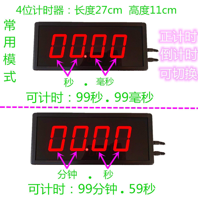 Multi-Function Match Timer Countdown StopwatchLEDDigital Display Speech Basketball Training ...