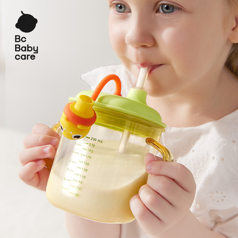 Bc Babycare Children's Milk Cup PPSU Scale Direct Drinking Straw Water ...