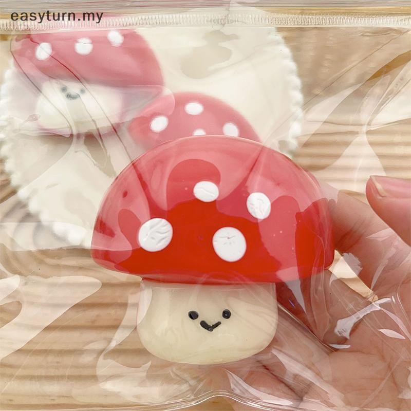easyturn Cute Mushroom Squeeze Toy Mochi Toy Soft Stress Relief Toys ...