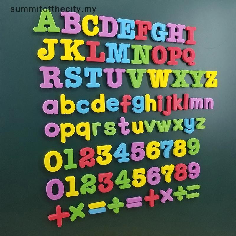 summitofthecity Magnetic Letters Numbers Alphabet ABC 123 Fridge Magnets Plastic Educational ...