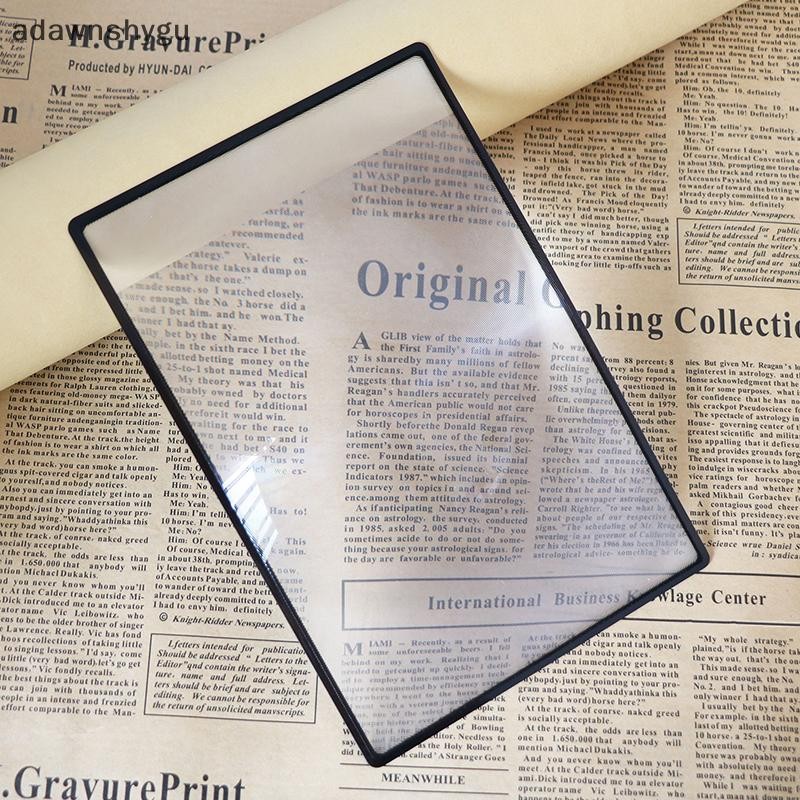 adawnshygu Magnifying Glass A5 Full Page Large Sheet Magnifier ...