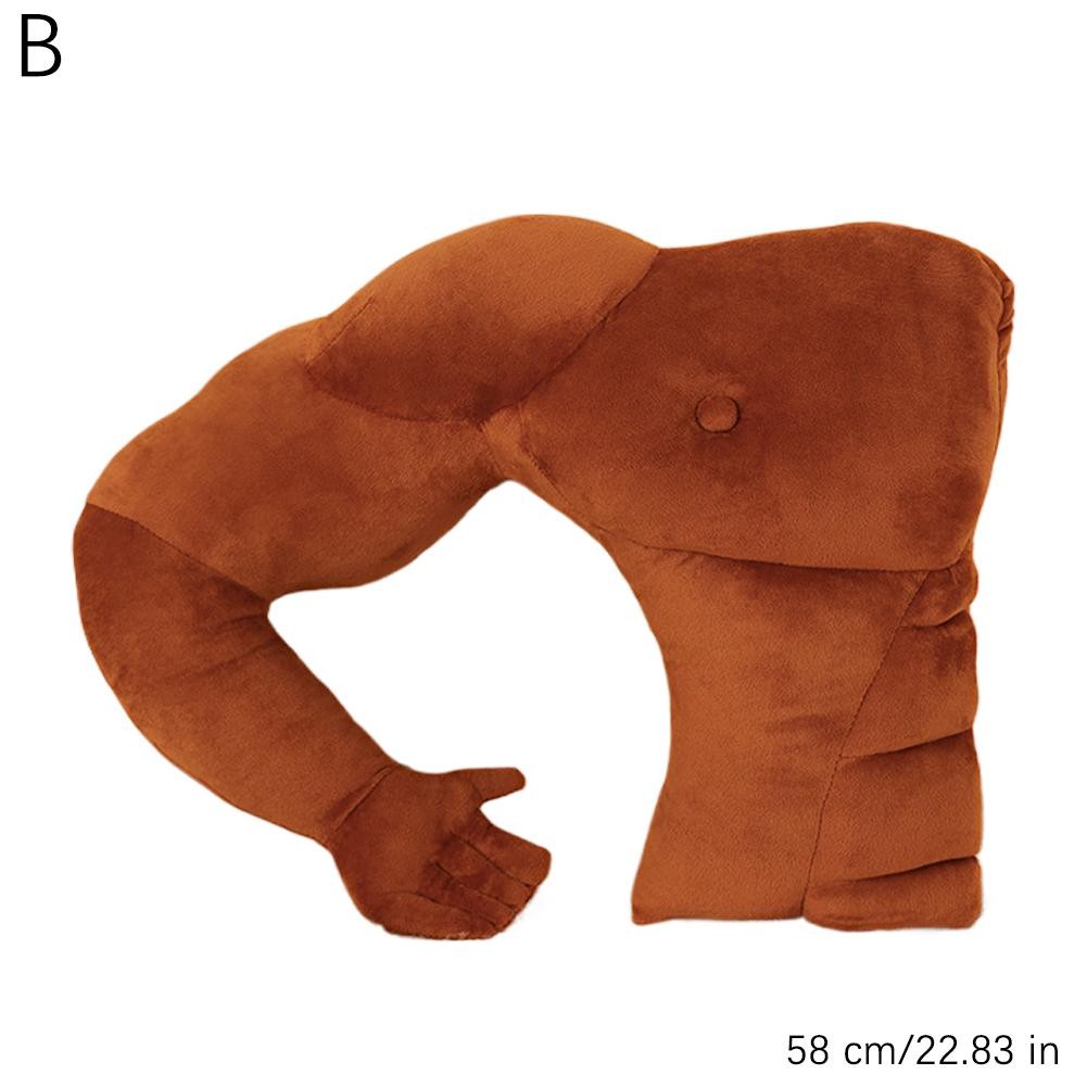 Single Pillow Muscle Man Pillow Plush Toy Creative Arm Cushion Blanket ...