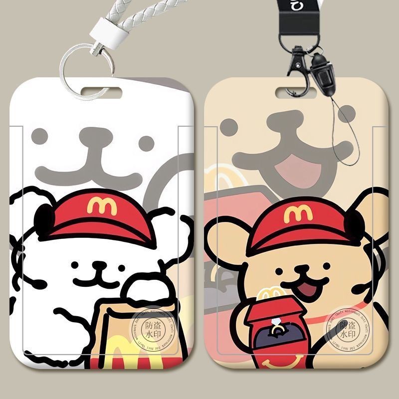 [New Products] Line Puppy Maltese Couple Card Holder Campus Student ...