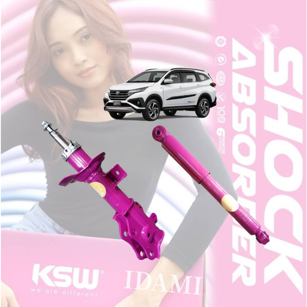 Toyota Rush 2018/ Perodua Aruz 2019 KSW Performance Gas Absorber ...