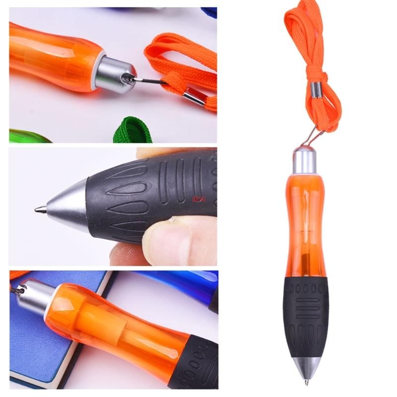seng Assorted Colorful Round Pens with Hanging- String Rope and Wide ...