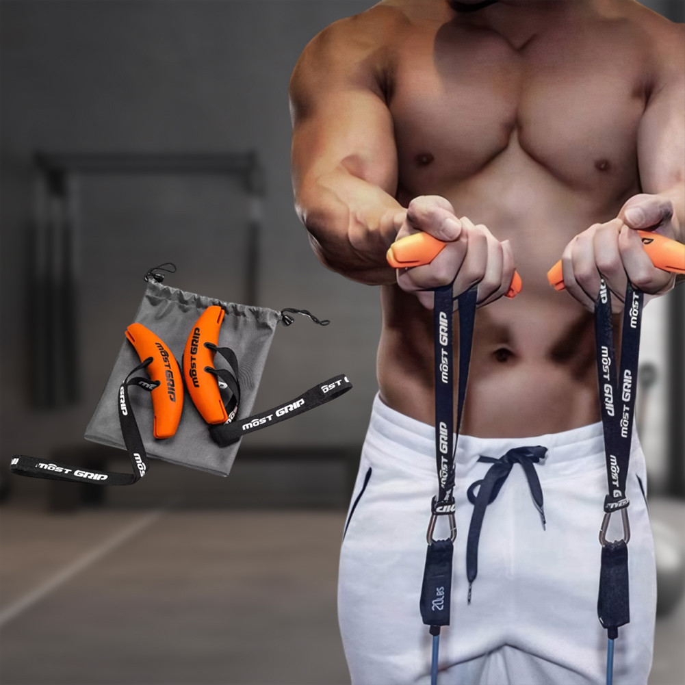 Ergonomic Pull Up Grips Cable Machine Handles Training Grip Resistance ...