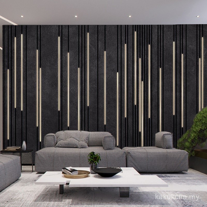 Kertas Dinding Mewah Mewah Nordic Minimalis Ruang Tamu TV Latar ...