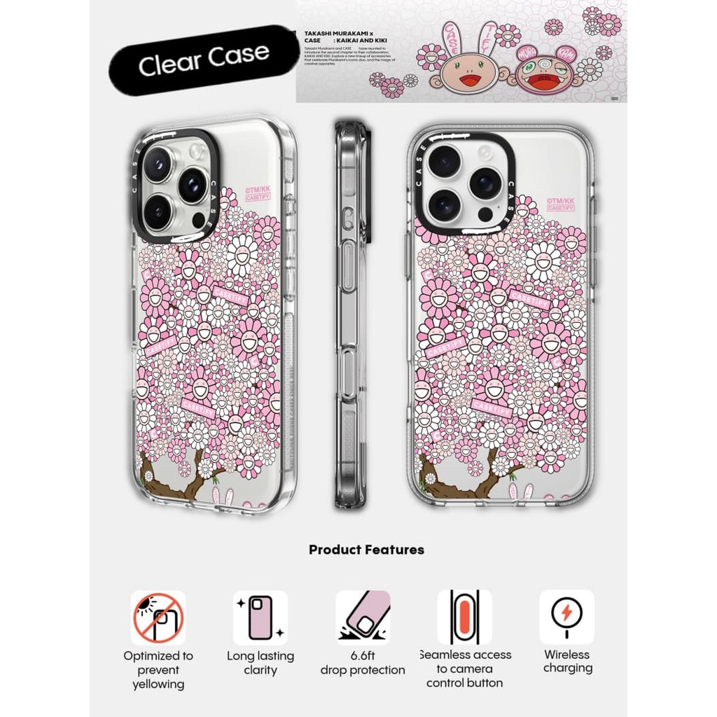CASECASE X KAIKAI AND KIKI HANAMI Case Impact Clear Magnetic Suction ...