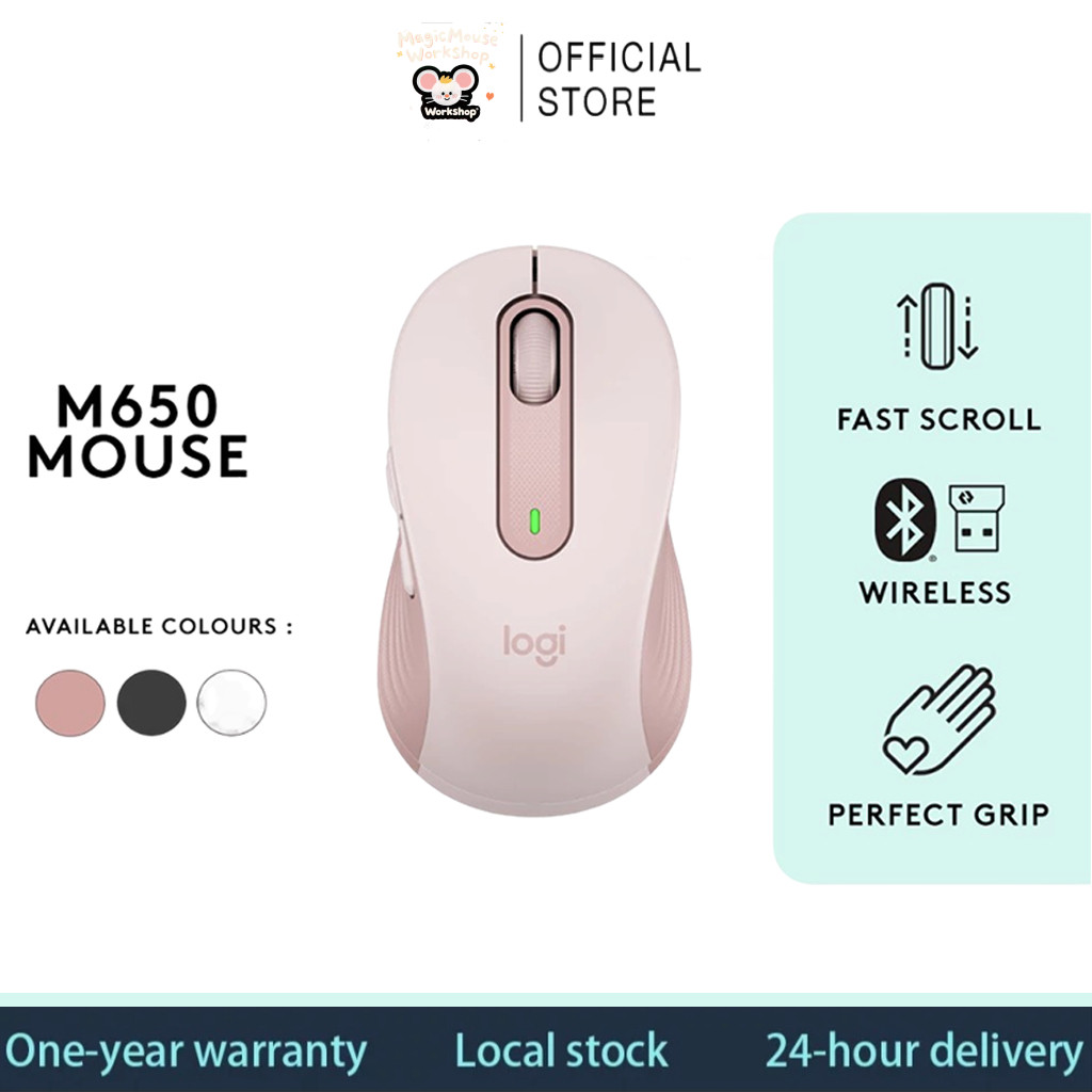 Logitech Signature M650 / M650 L Wireless Mouse | Silent Touch ...