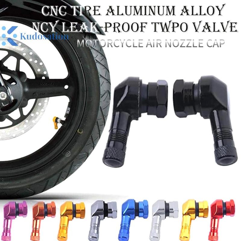 Kudosation 2Pcs/Set Motorcycle Valve Stems Rim 90 Degree Angle Aluminum ...