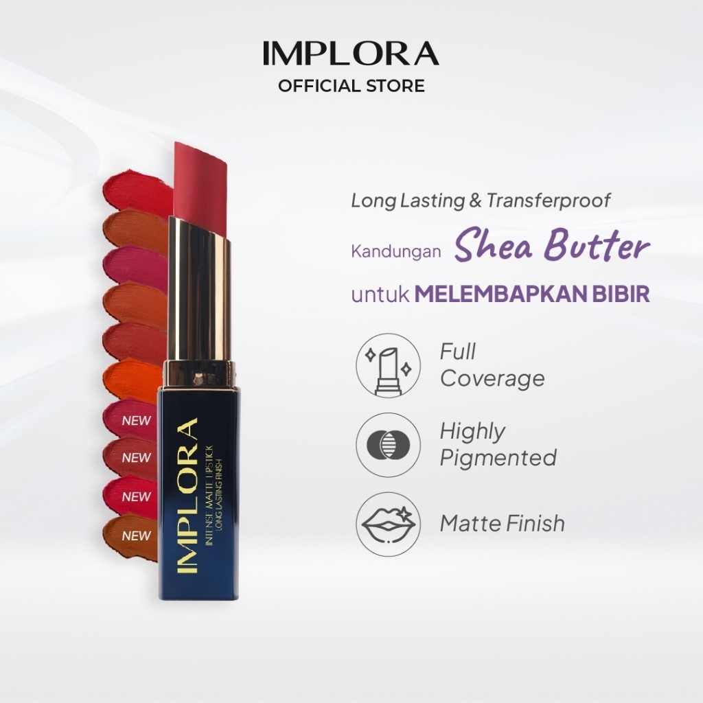Implora Intense Matte Lipstick | Long-Lasting Transferproof Lipstick ...