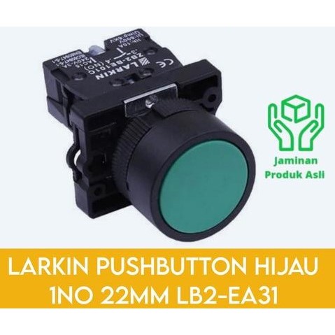 HIJAU TOMBOL MERAH LARKIN Push Button 22mm Model XB2 Assist Contact NO ...