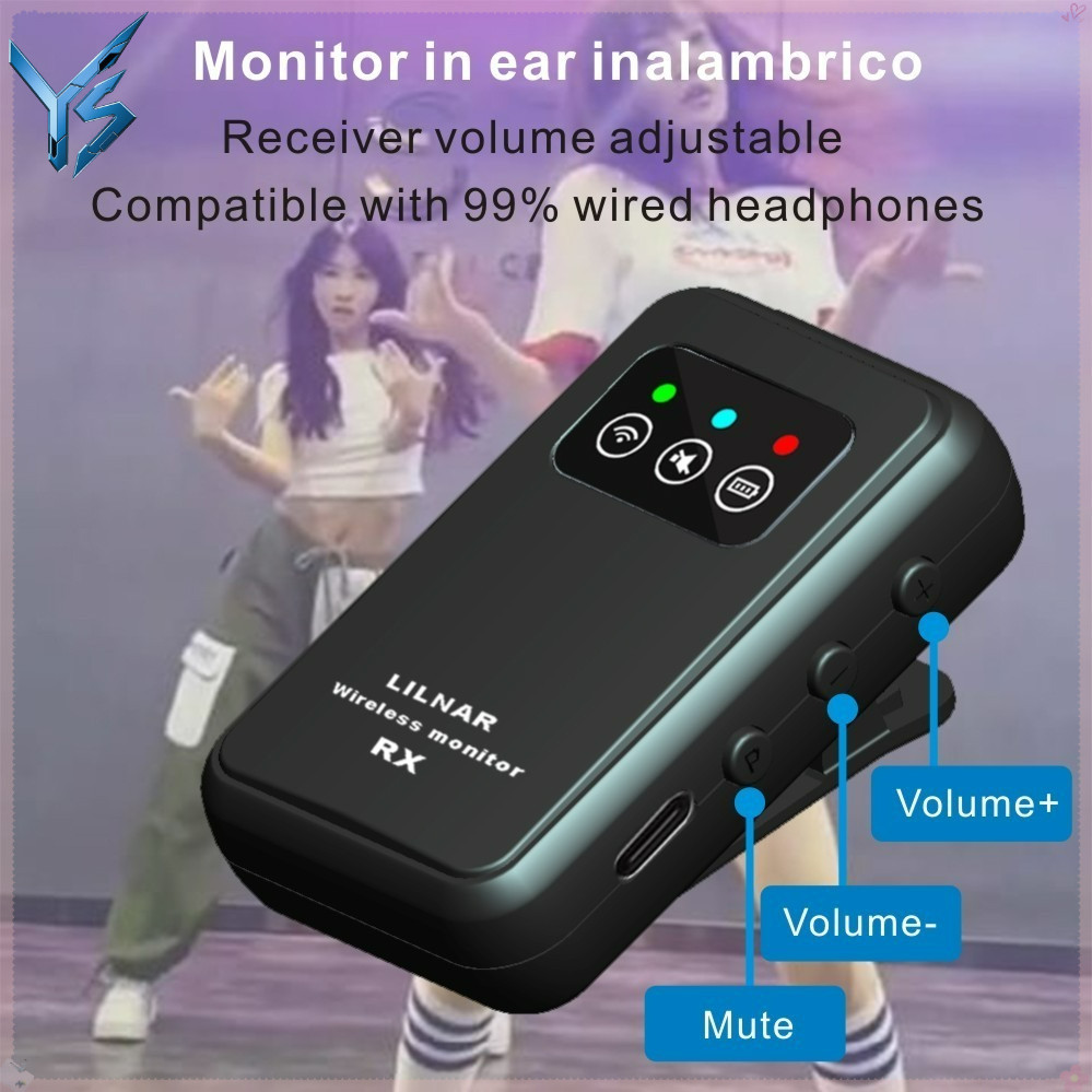 HOT Wireless in Ear Monitor System 2.4 G Earphone Rechargeable ...