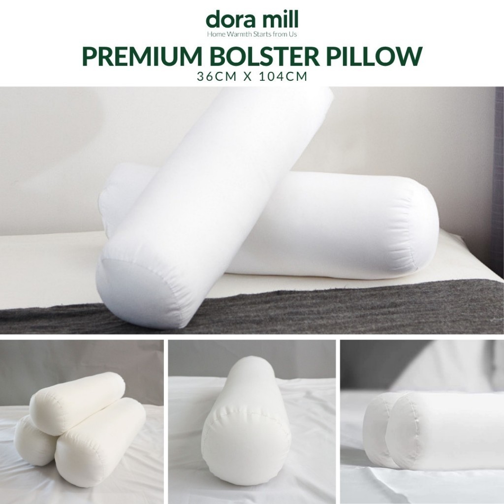 DORAMILL Premium Hugging Bolster Cotton Washable Hotel Quality Bantal ...