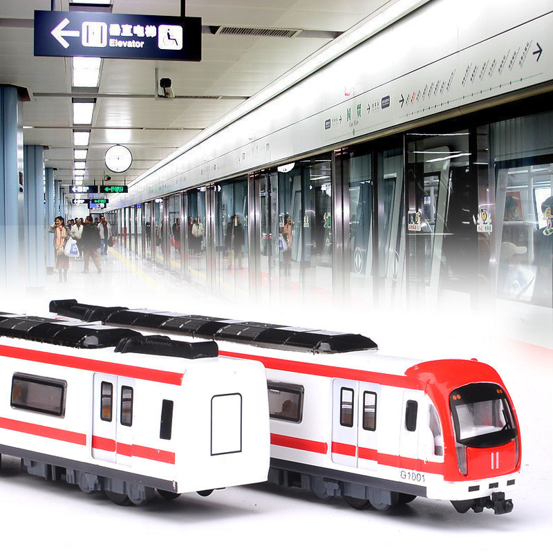 Alloy Subway Moving Train Head Body Model Toy High-Speed Rail Warrior ...