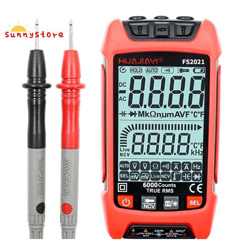 Auto Range Digital Multimeter 9999 Counts TRMS AC DC Voltmeter NCV ...