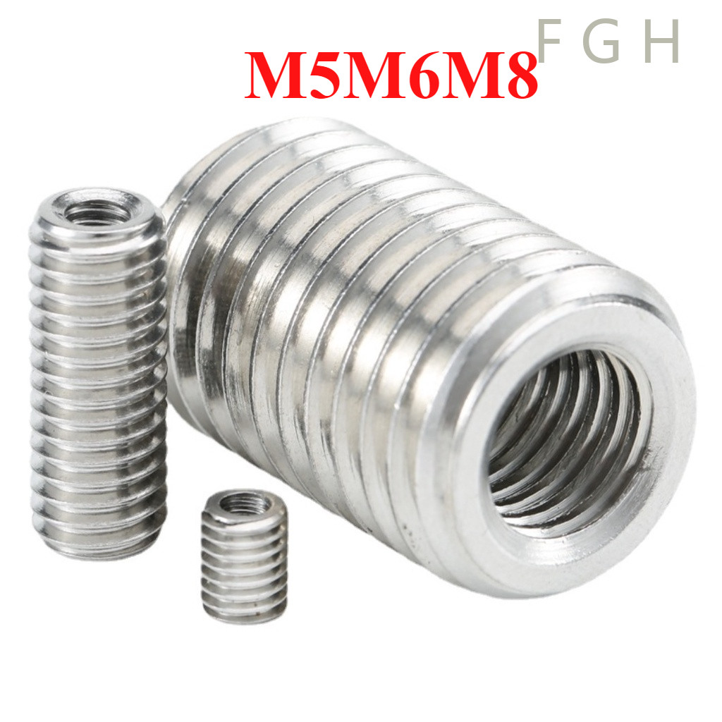 [FGHJC-1] 304 Stainless Steel Internal External Thread Nut Threaded ...