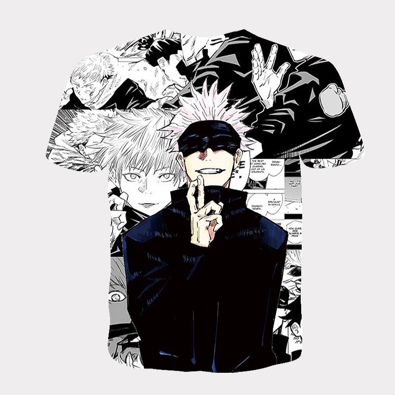 Jujutsu Kaisen anime Satoru Gojo 3D printed pattern MEN'S short sleept ...